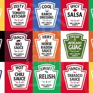 Group Condiment Shirts,halloween Couple Costume,halloween Condiment ...
