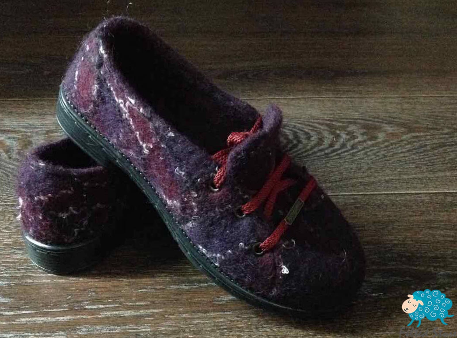Felted Shoes Women Shoes Lace-up Shoes Handmade Shoes - Etsy