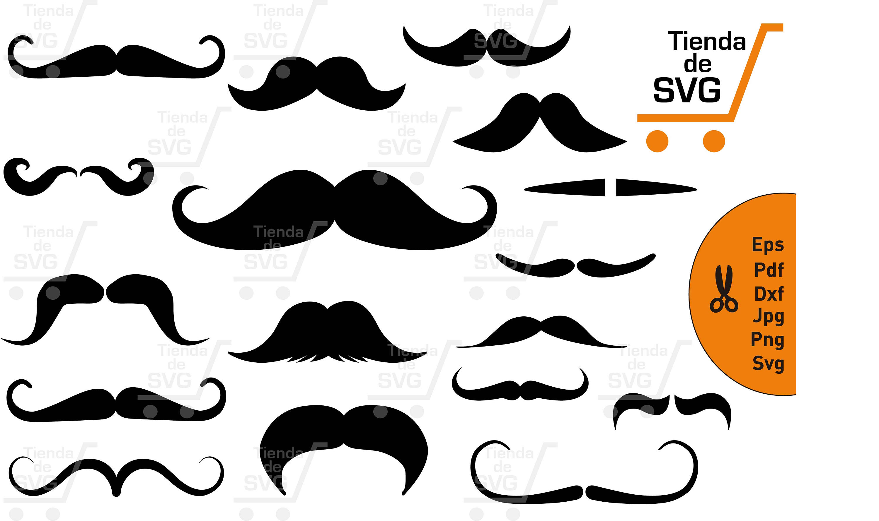 mostacho mostacho svg aarchivo svg svg disseños de | Etsy