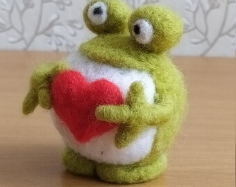 Needle Felted Frog | Etsy