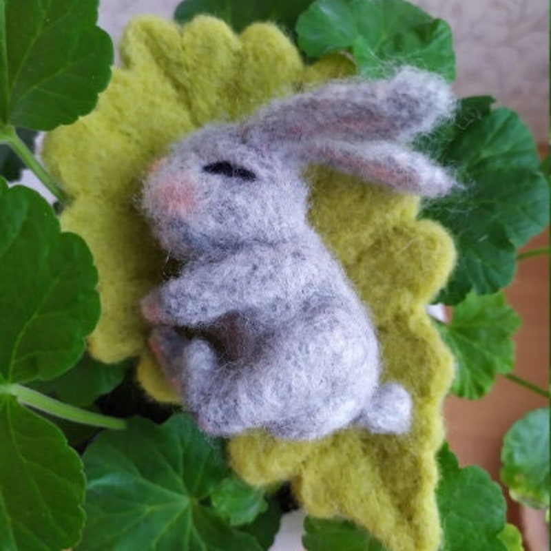 Needle Felted Bunny - Etsy