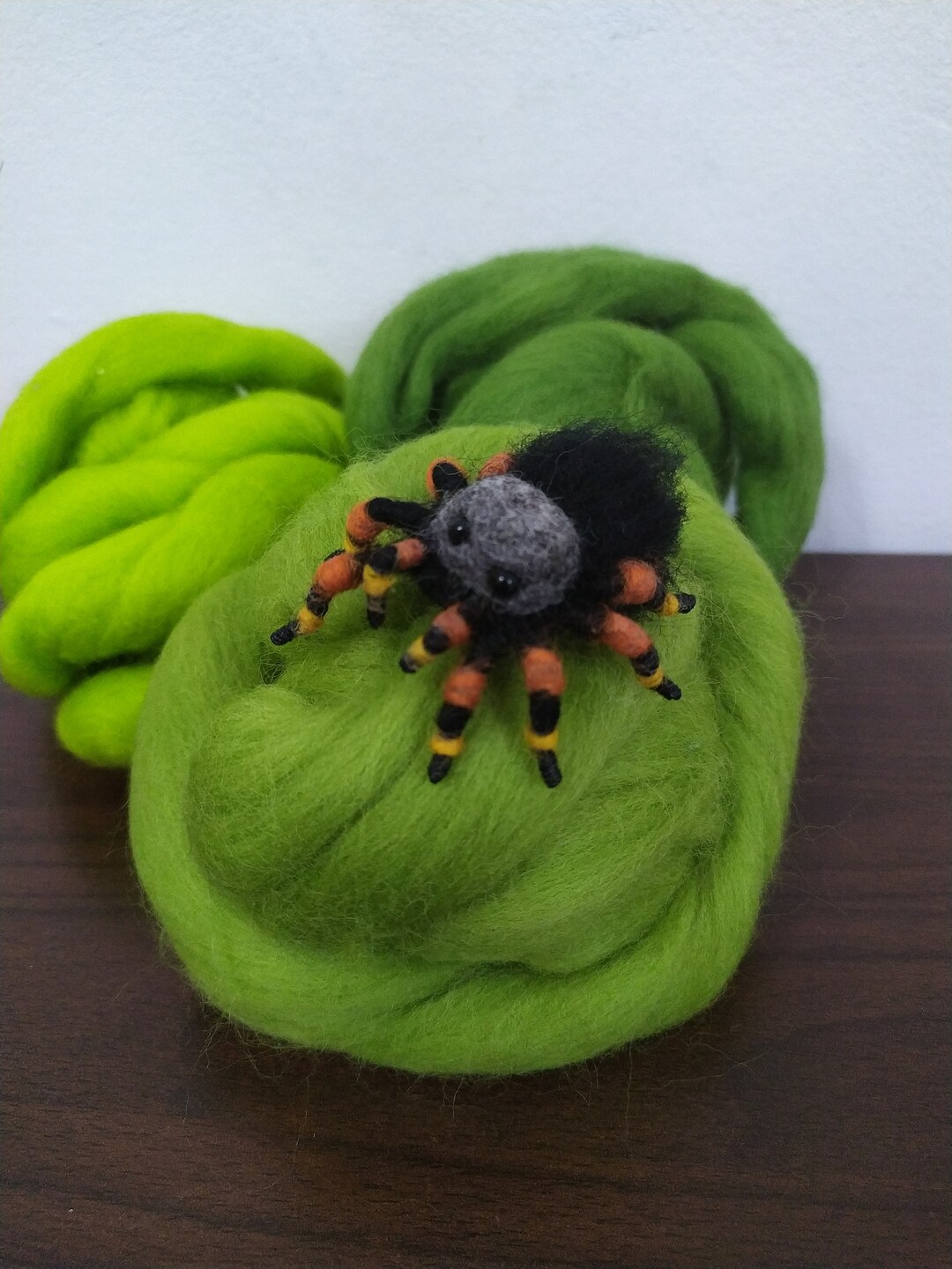 Felted Tarantula Spider,realistic Bird-eating Spider, Handmade Wool ...