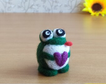 Needle Felted Frog | Etsy