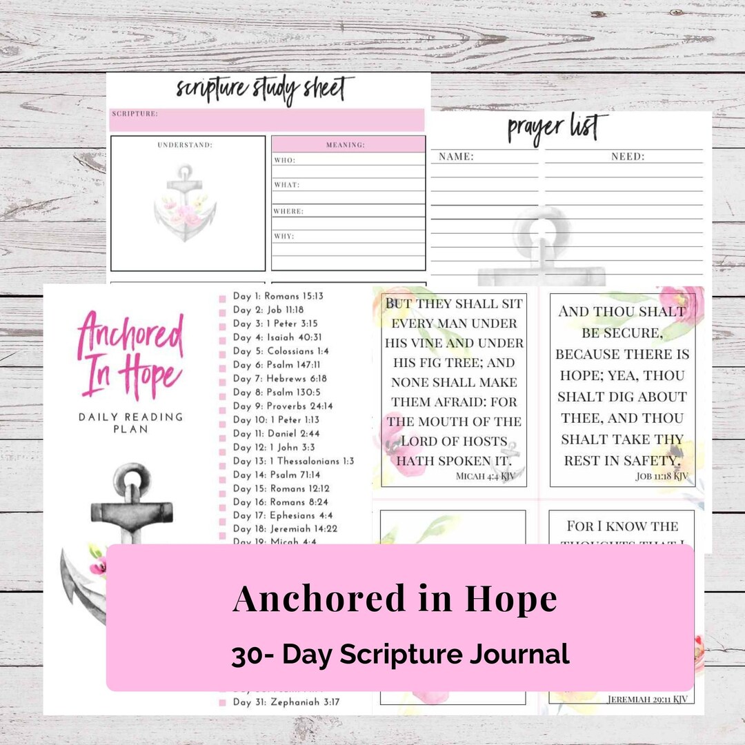 Printable Scripture Journal, Bible Study Journal for Women, Bible ...