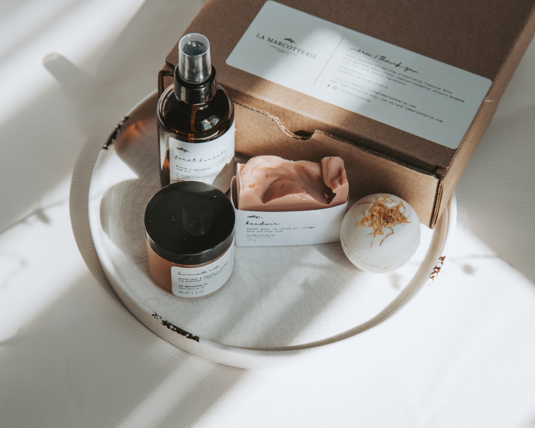Coffret Cadeau Spa Boîte relaxation anniversaire maman Panier spa vegan ...