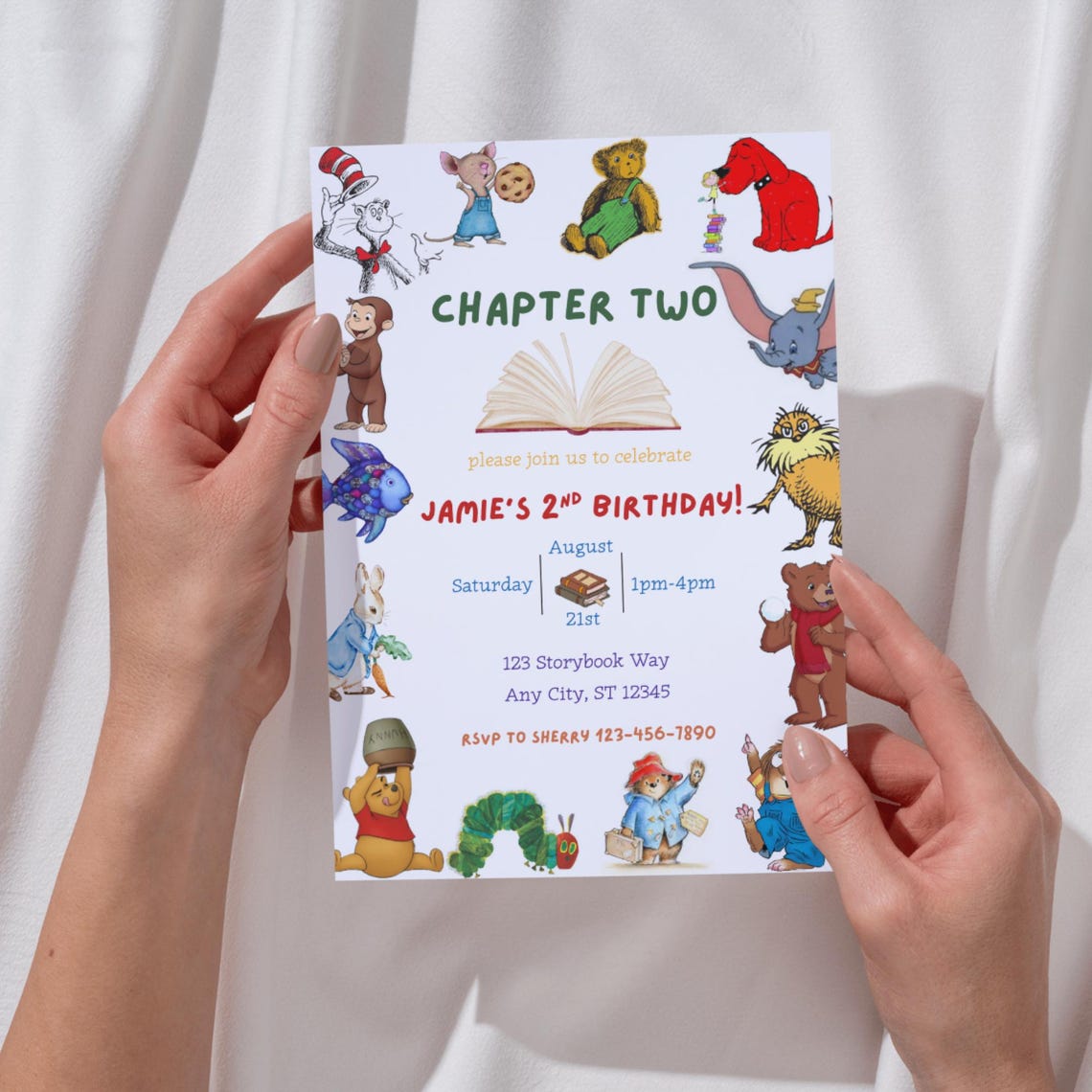 Story Book Inspired Birthday Invitation | Whimsical Storybook ...