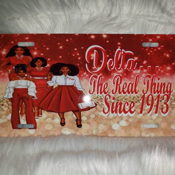 Delta Sigma Theta Sorority License Plate - Etsy
