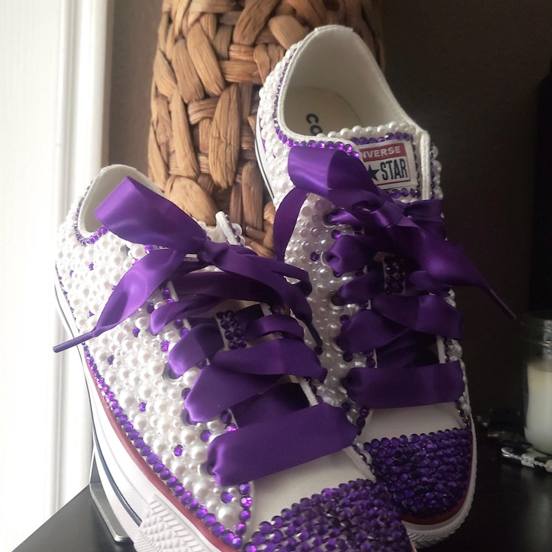 Blinged Out Purple Shoes - Etsy