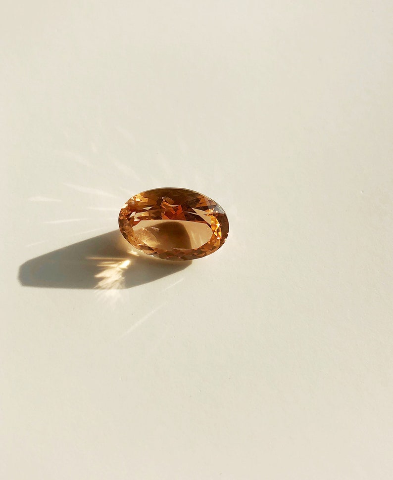 Imperial Topaz 17х12 12 Ct Sherry Topaz Oval Topaz Unheated - Etsy