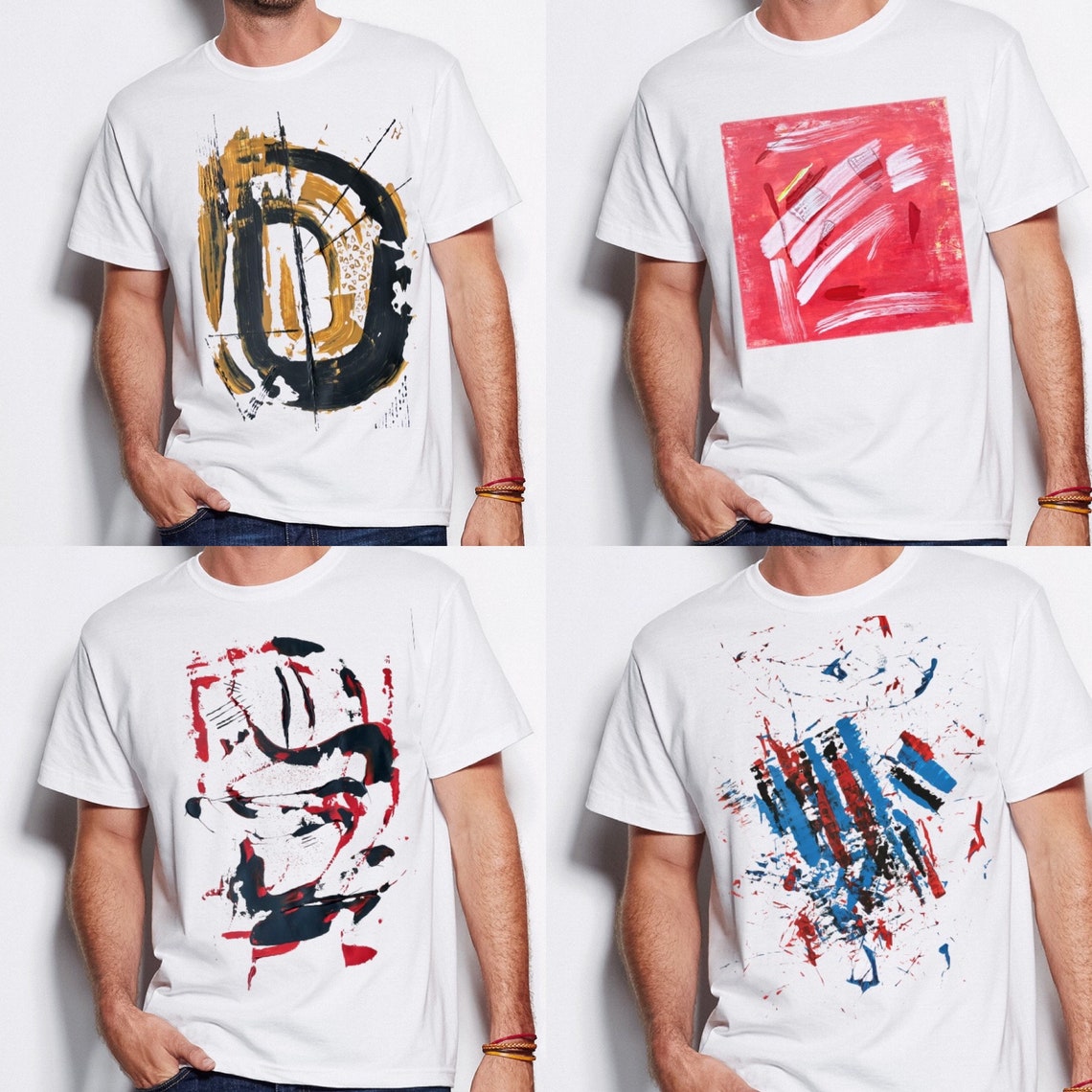 Abstract Modern T-shirt Design T-shirt Time Loop Acrylic - Etsy