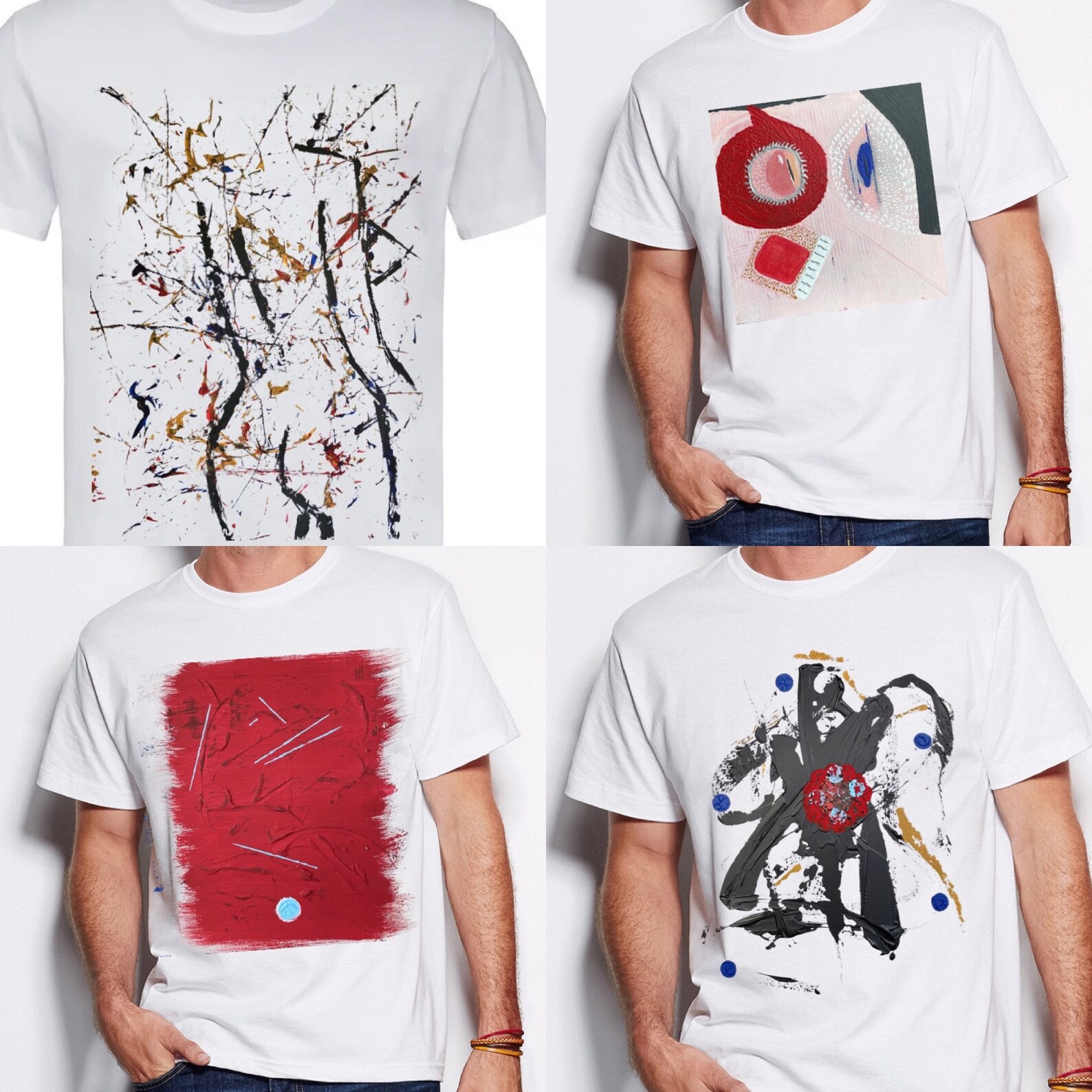 Abstract Modern T-shirt Design T-shirt Time Loop Acrylic - Etsy