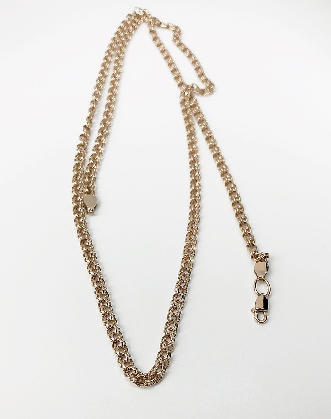 21 Inch 14k Solid Gold Chain.yellow Gold 3 Mm Chain.bismarck Chain.gold ...