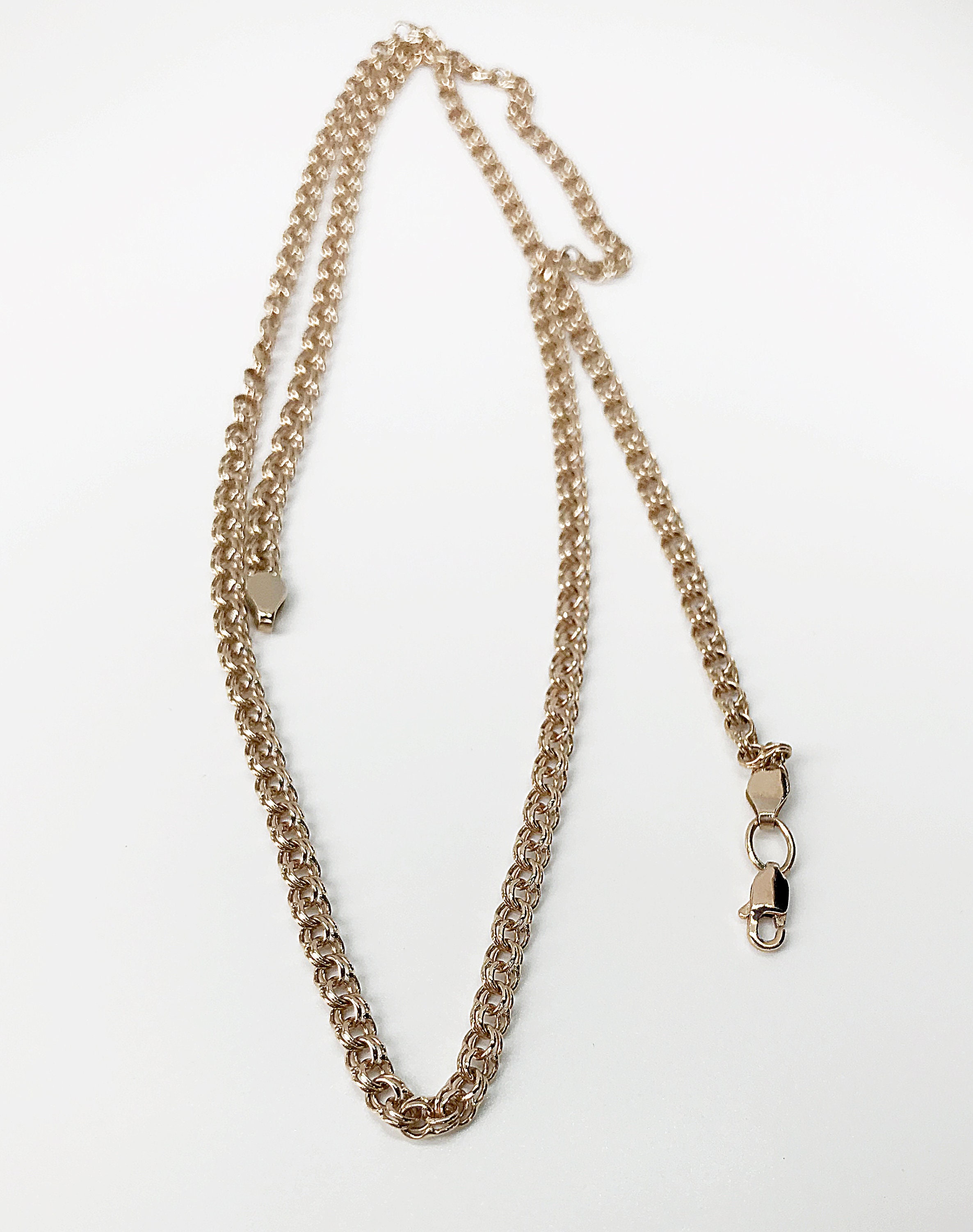 21 inch 14k Solid Gold Chain.Yellow Gold 3 mm chain.Bismarck | Etsy