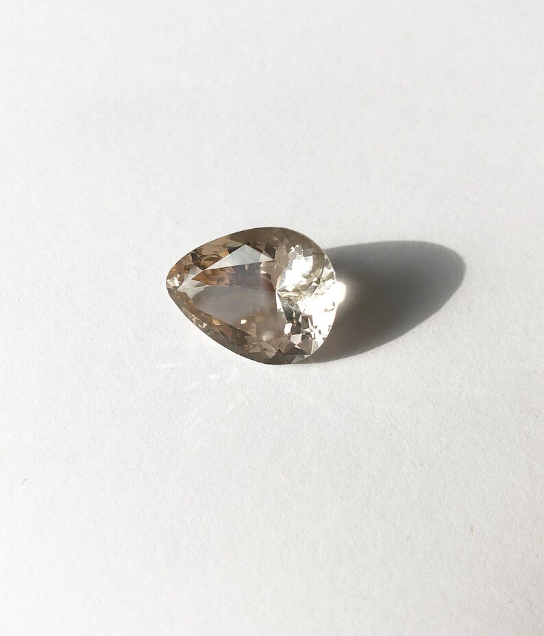 Imperial Topaz 19х15 17.3 Ct Sherry Topaz Pear Champagne Topaz - Etsy