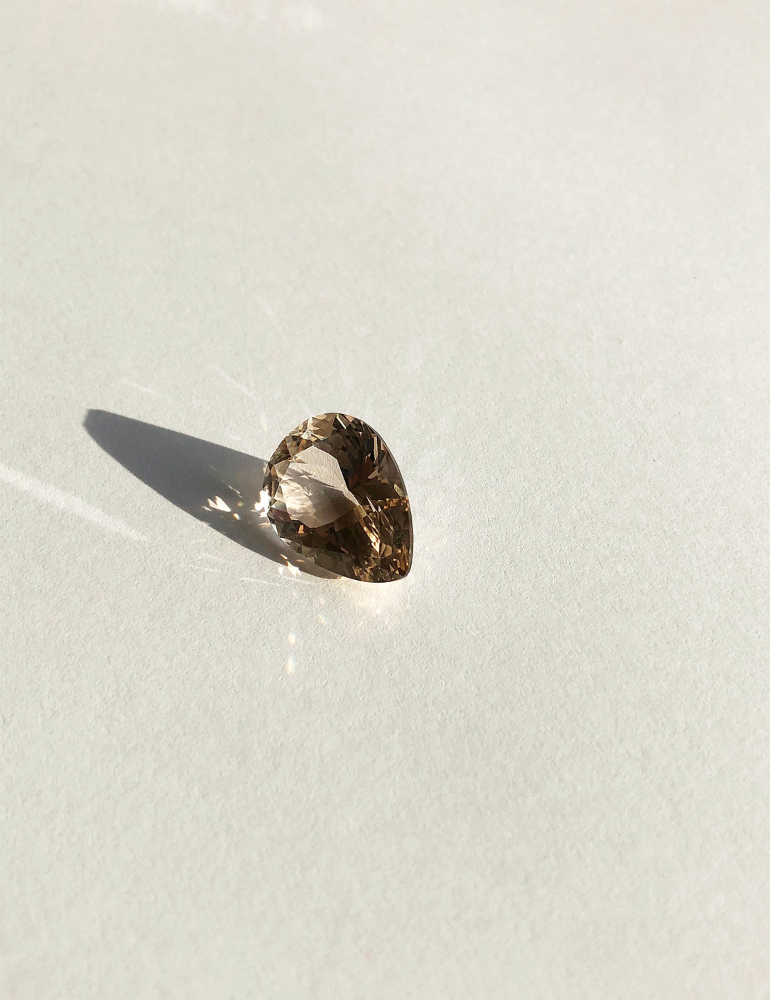 Imperial Topaz 19х15 17.3 Ct Sherry Topaz Pear Champagne Topaz - Etsy