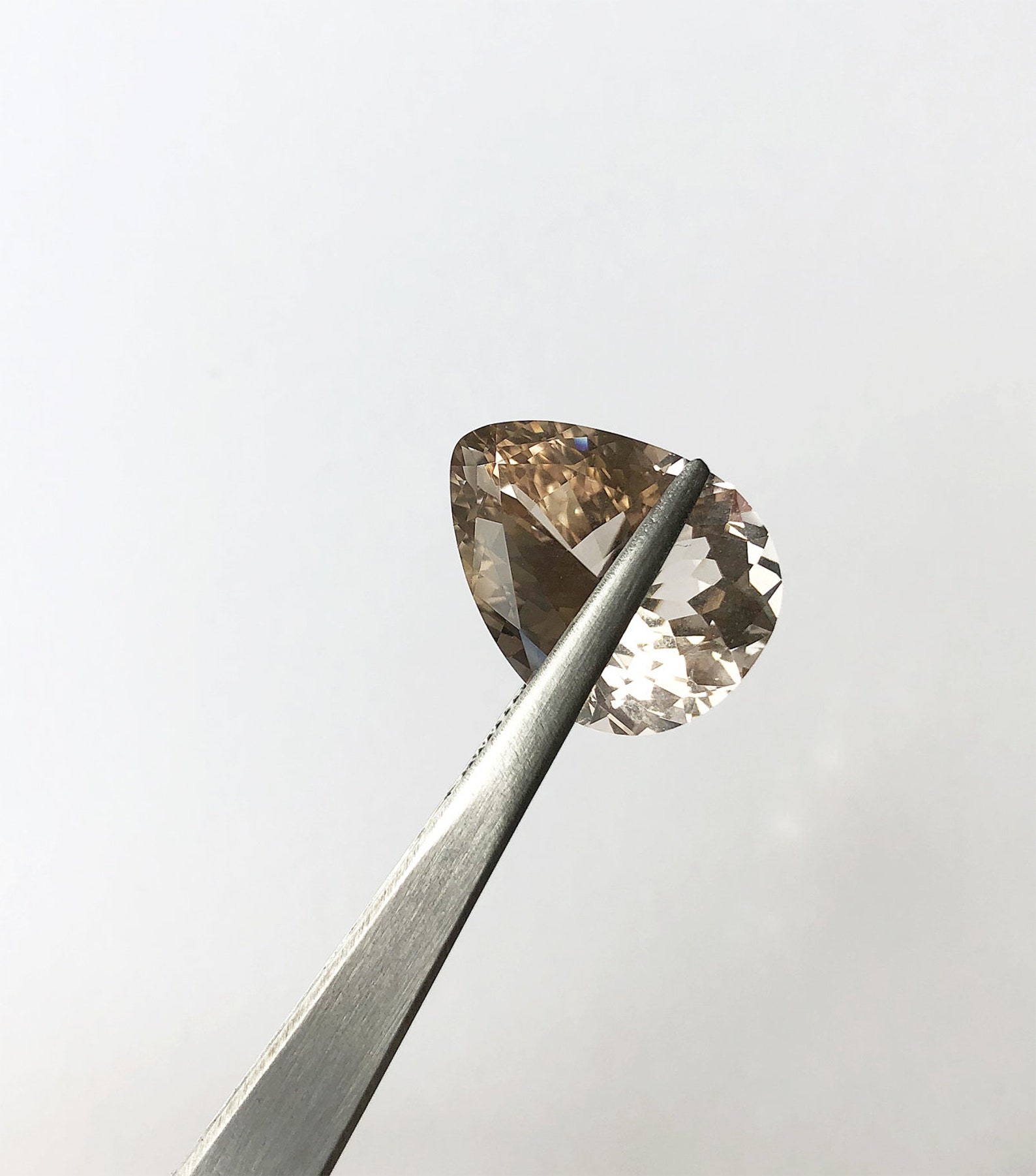 Imperial Topaz 19х15 17.3 Ct Sherry Topaz Pear Champagne Topaz - Etsy