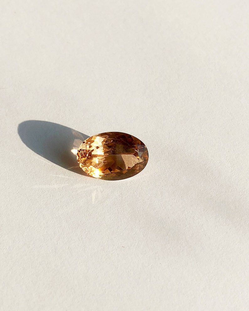 Imperial Topaz 17х12 12 Ct Sherry Topaz Oval Topaz Unheated - Etsy