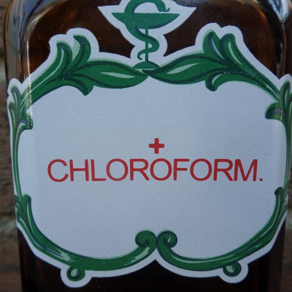 Antique Chloroform Bottle - Etsy