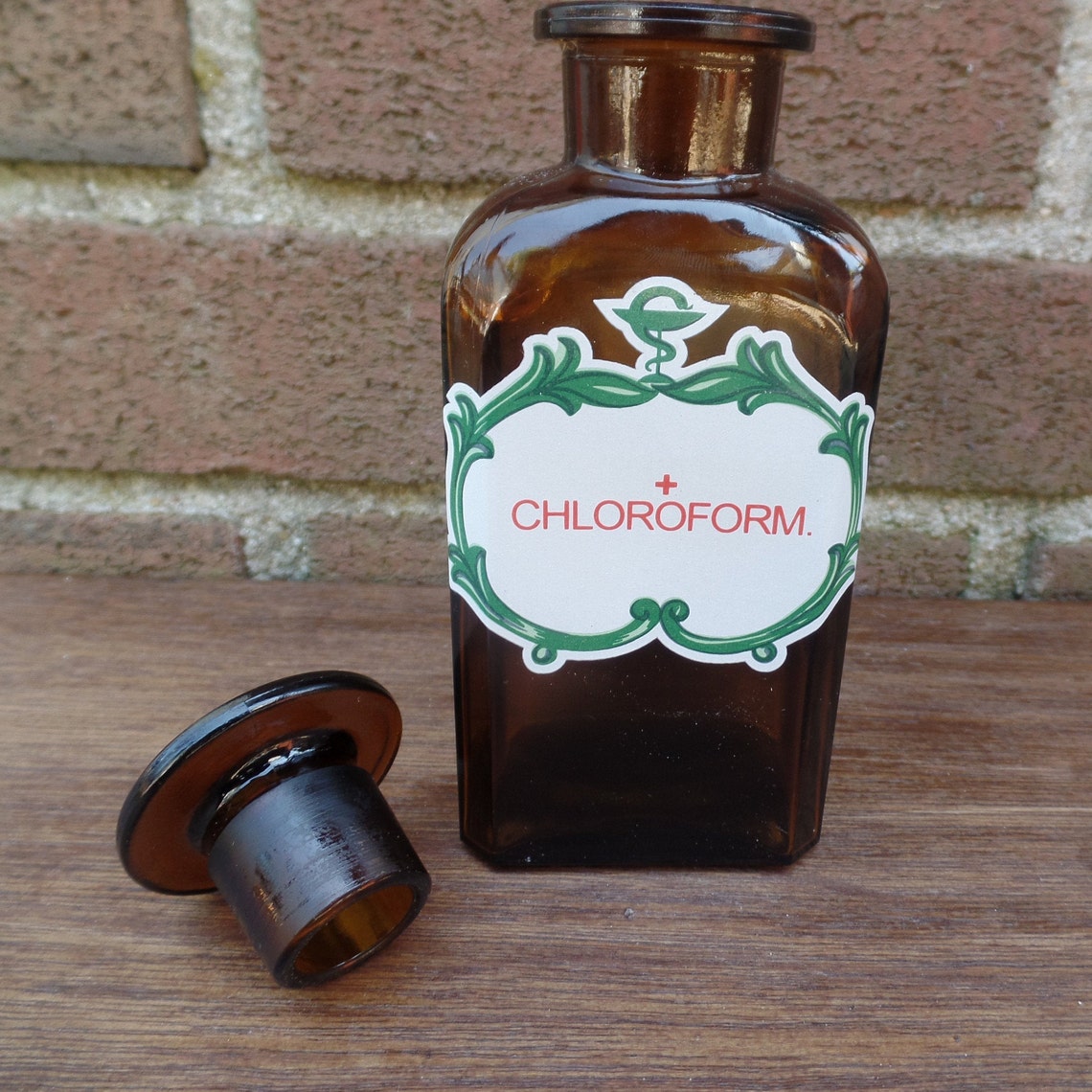 Antique Chloroform Bottle - Etsy