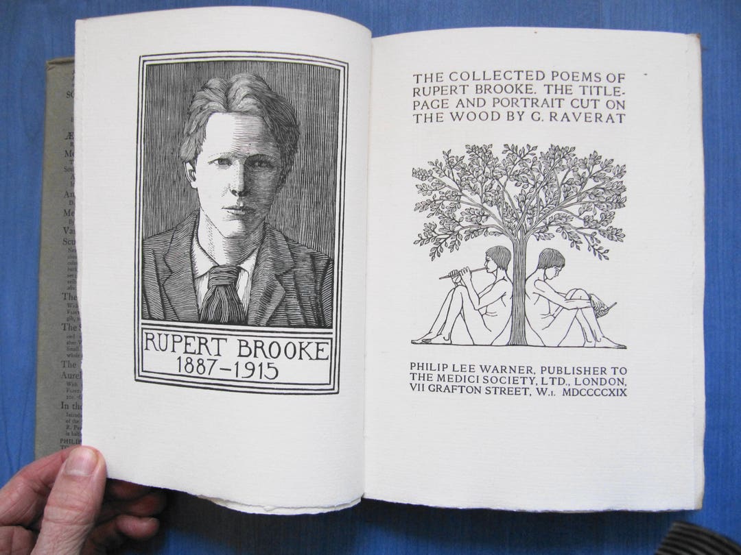 Rupert Brooke: the Collected Poems 1919 Riccardi Limited - Etsy
