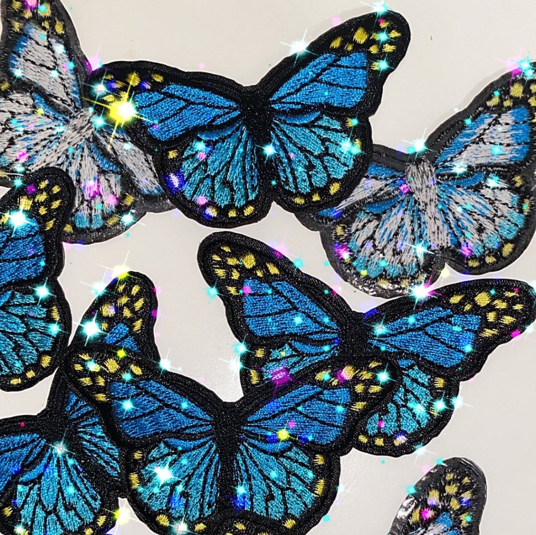 Blue Butterfly Patches - Etsy