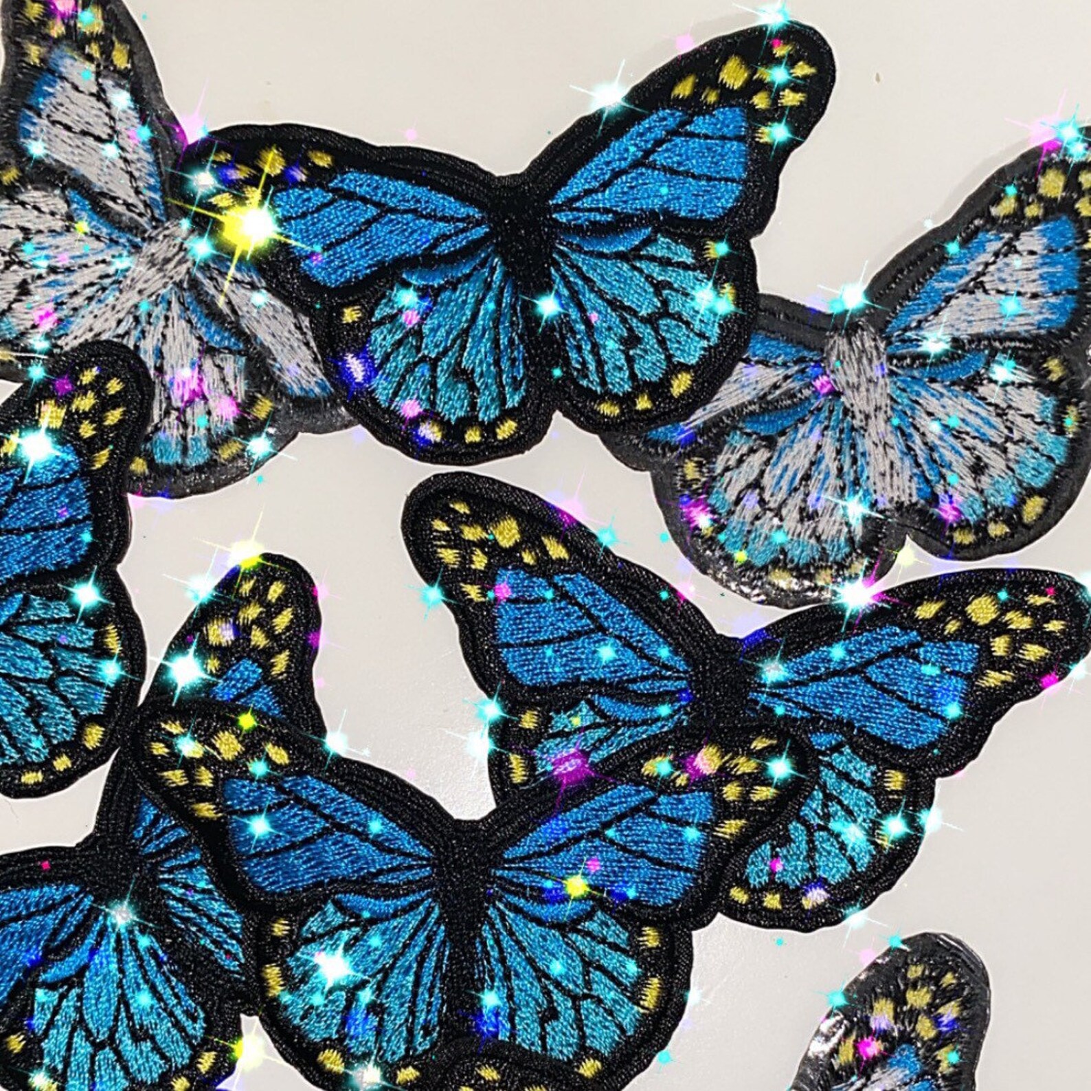 Blue Butterfly Patches - Etsy