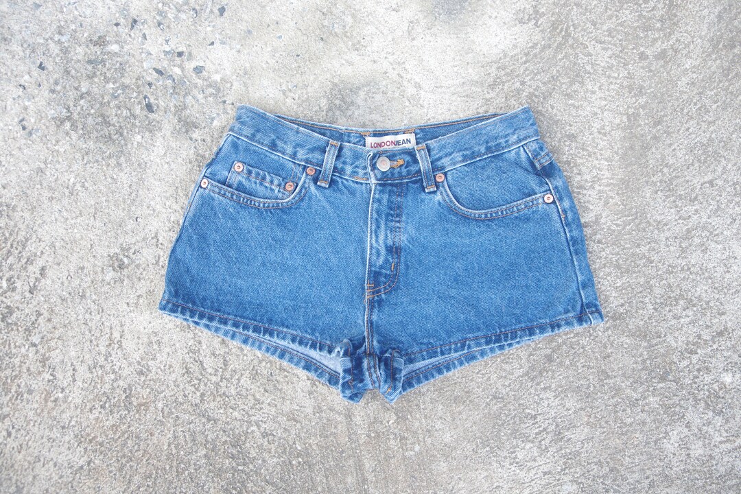 Vintage 90s Denim Jean Shorts: Low Waist, W27 - Etsy