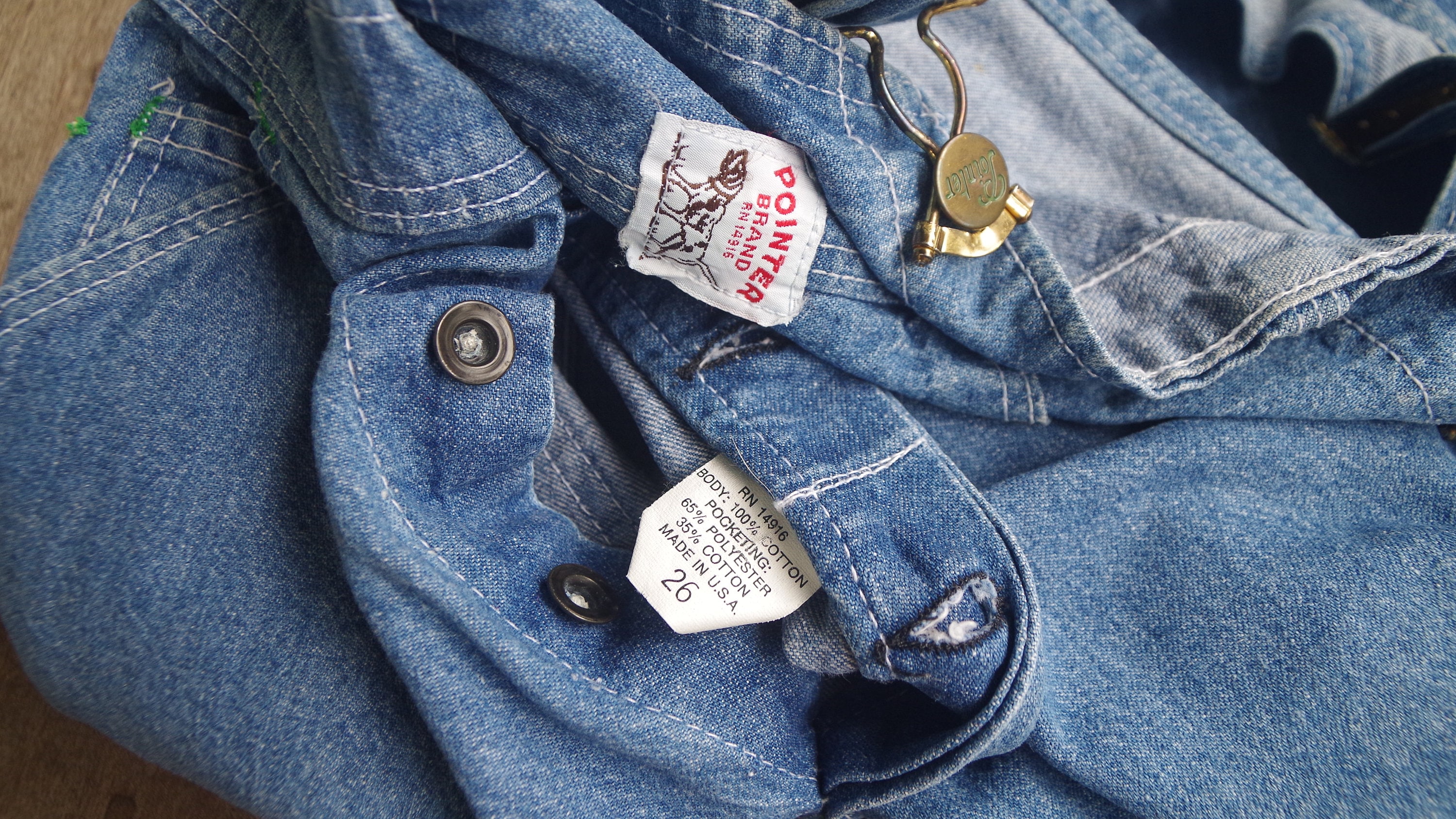 Perfect,vintage 70s 80s Pointer Brand Denim Overalls Size XS Perfect,vintage 70s 80s Pointer Brand Denim Overalls Size XS