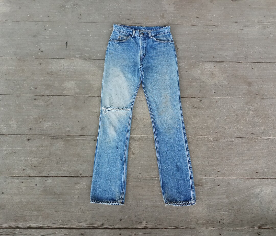 Beautiful ,faded Jeans ,vintage 70s Levis 509 0217 Orange Tag W32 L34 ...