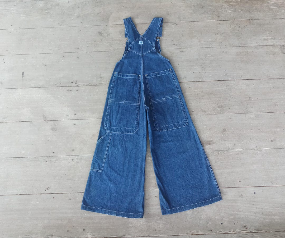 Rare and Beautiful ,vintage Silver Overalls Size M-L Waist up W34 L28.5 ...