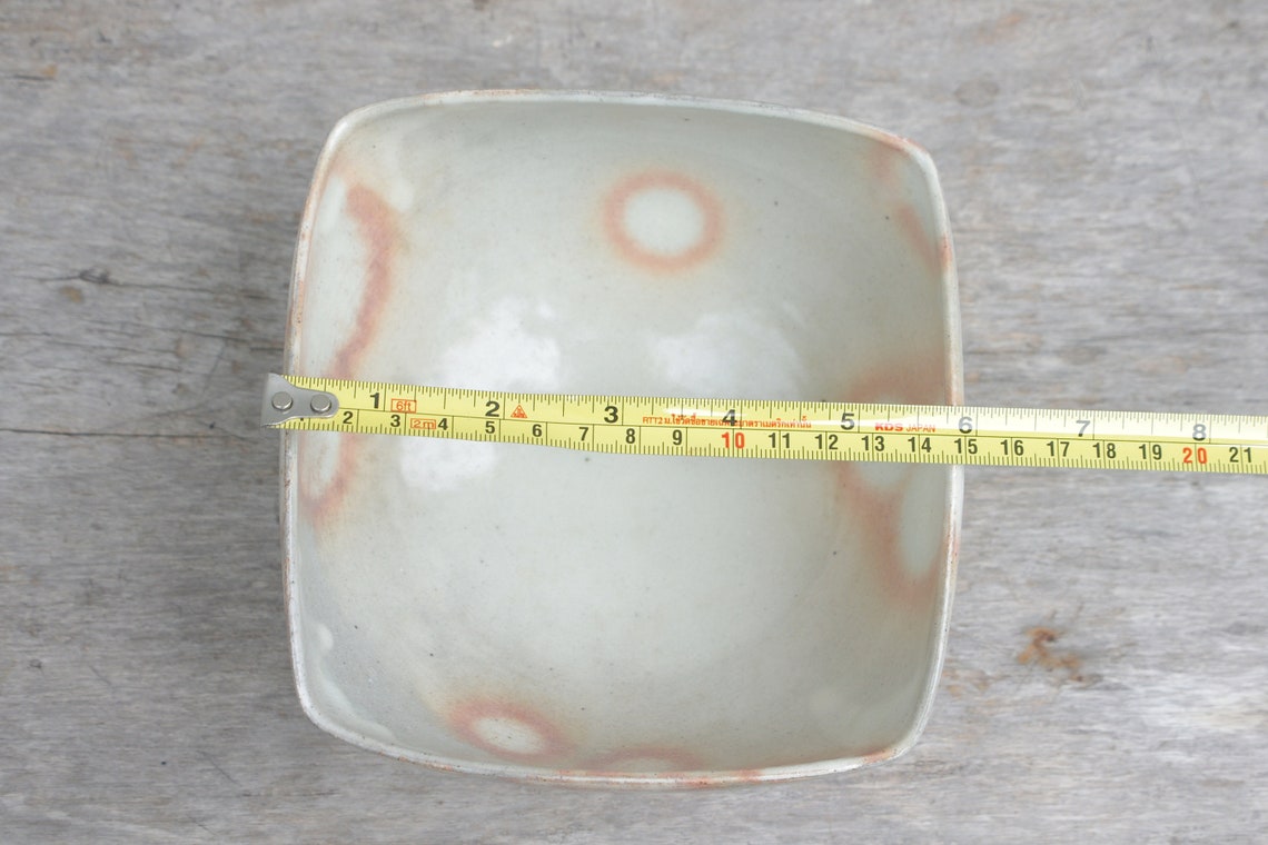 Vintage Japanese Ceramics Square Bowl Handmade Art Bowl - Etsy