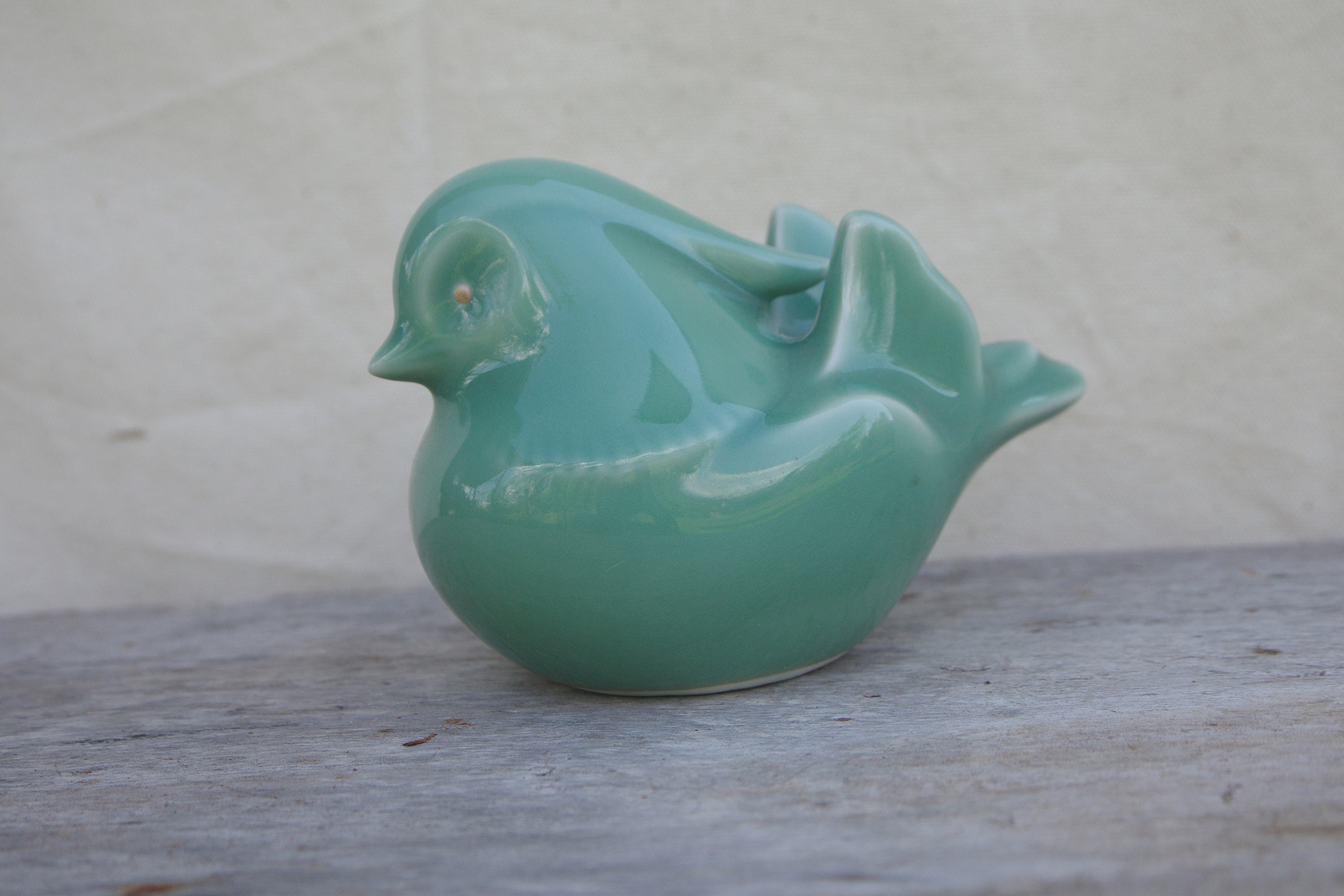 Bird Figurine Pottery Ceramic Bird Statue Japanese Bird - Etsy
