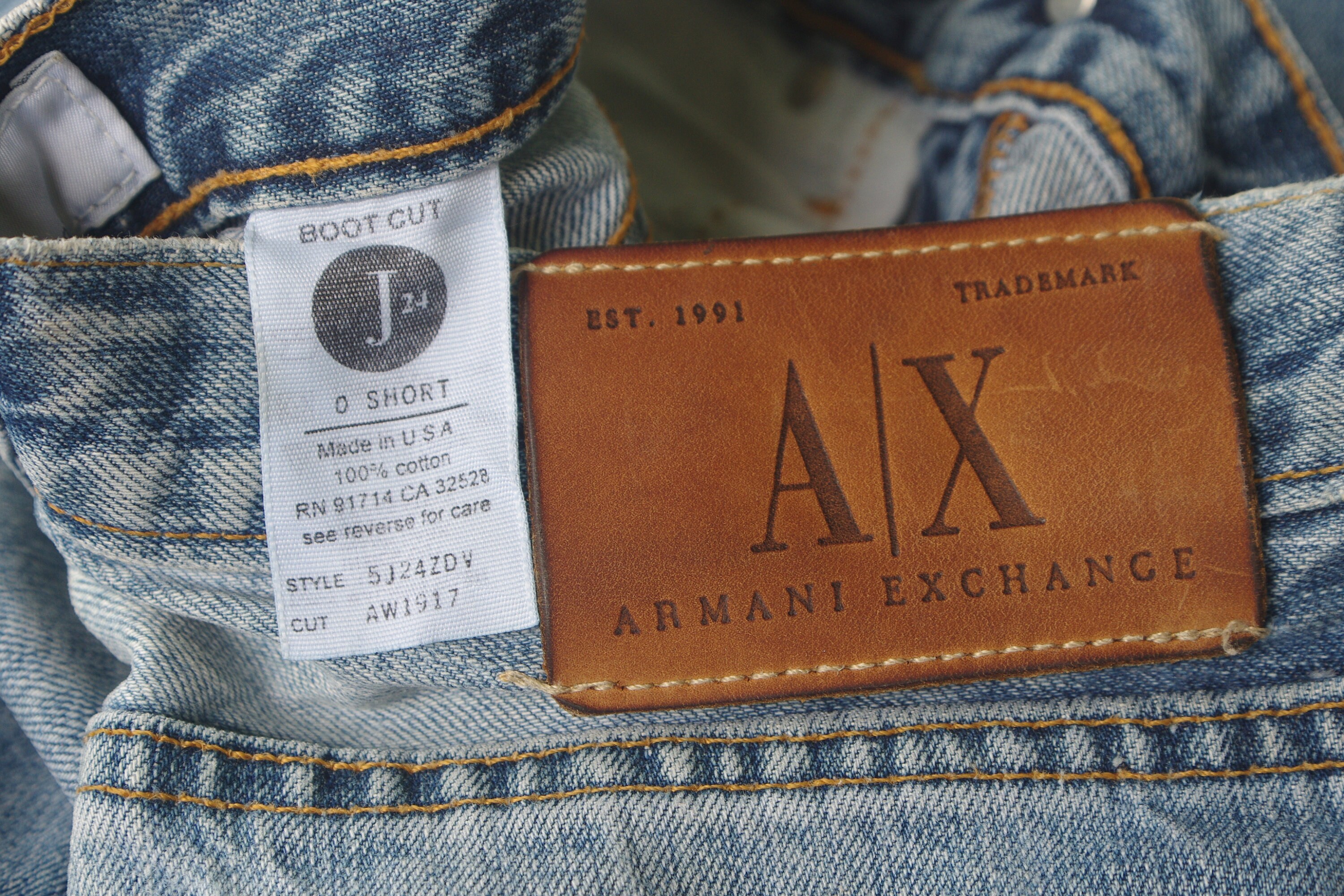 Armani jeans bootcut store