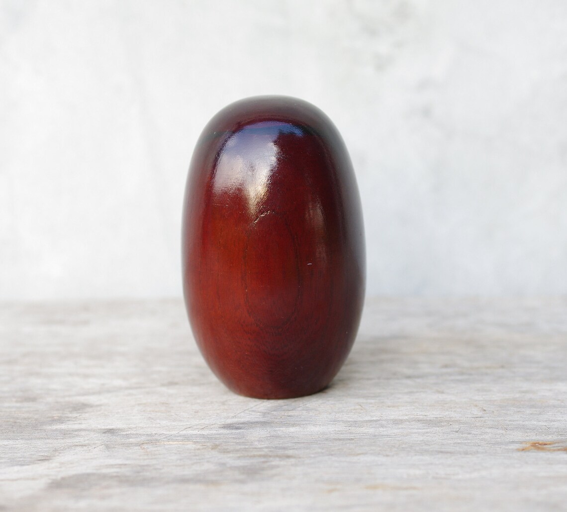 Japanese Lucky Daruma Dharma Doll Carving and Paint Wood Doll ...