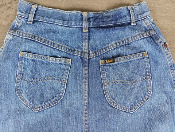 Rare and Beautiful ,Vintage 70s 80s Lee denim Skirt … - Gem