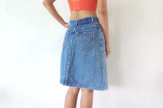 Rare and Beautiful ,Vintage 70s 80s Lee denim Skirt … - Gem