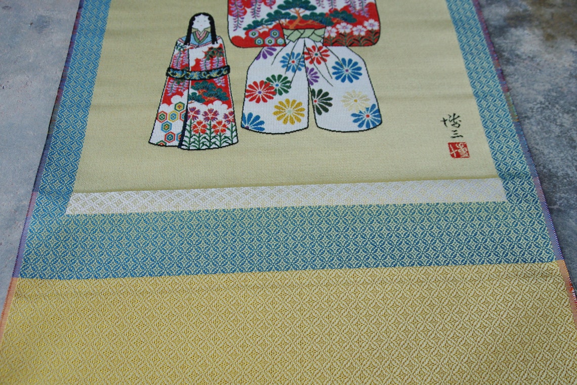 Vintage Japanese scroll Woven male Female Hanging Scroll japan | Etsy