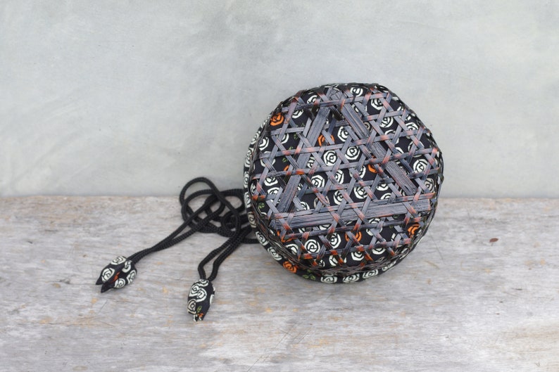 Vintage Japanese Kinchaku Bag: Bamboo Basket Handbag - Etsy