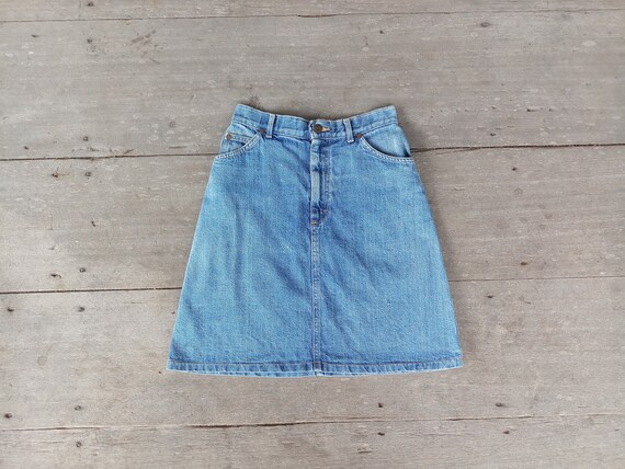 Rare and Beautiful ,Vintage 70s 80s Lee denim Skirt … - Gem