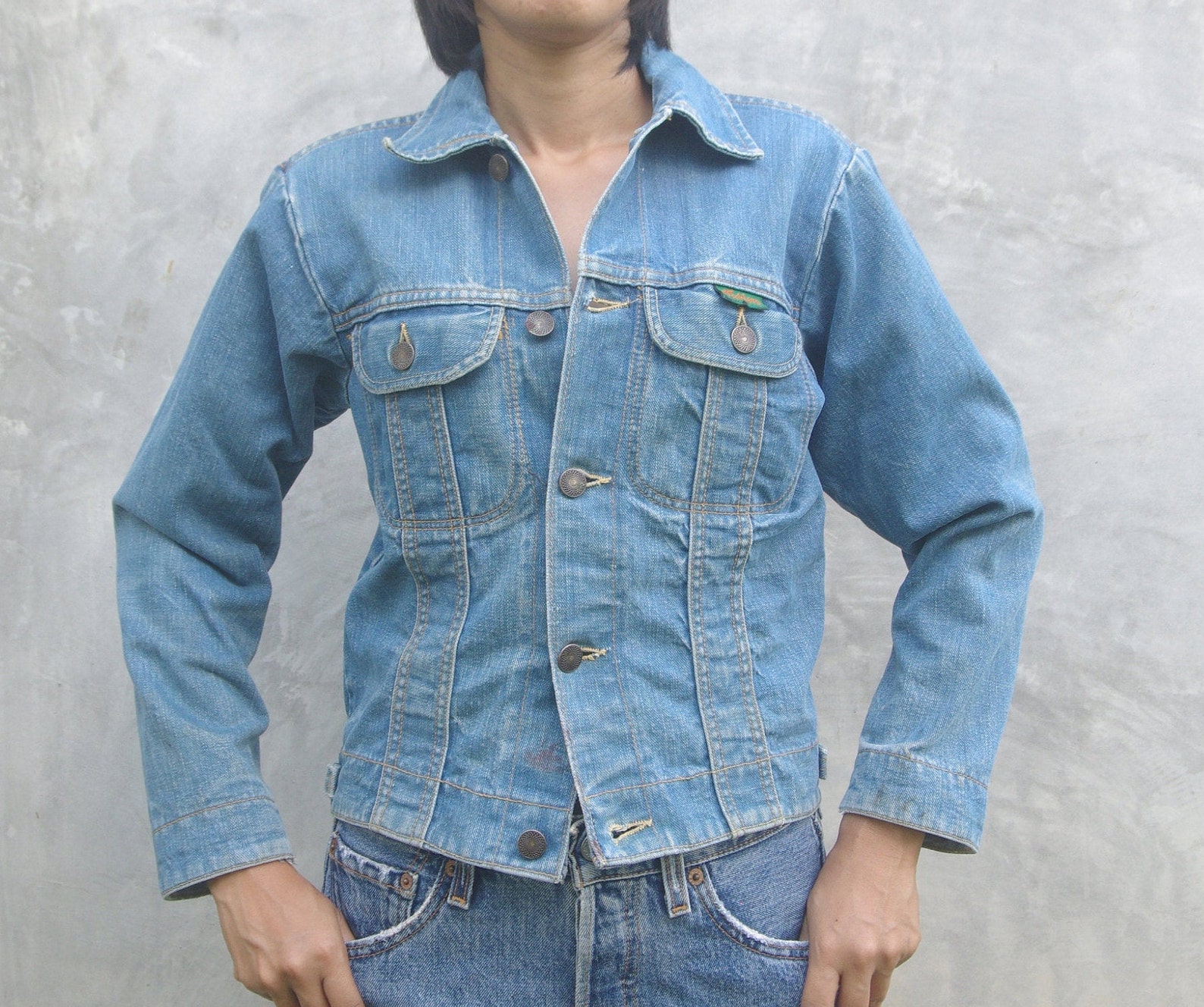 Vintage Motorhead Denim Jacket,jeans Jacket,jacket Women's Size Xs ...