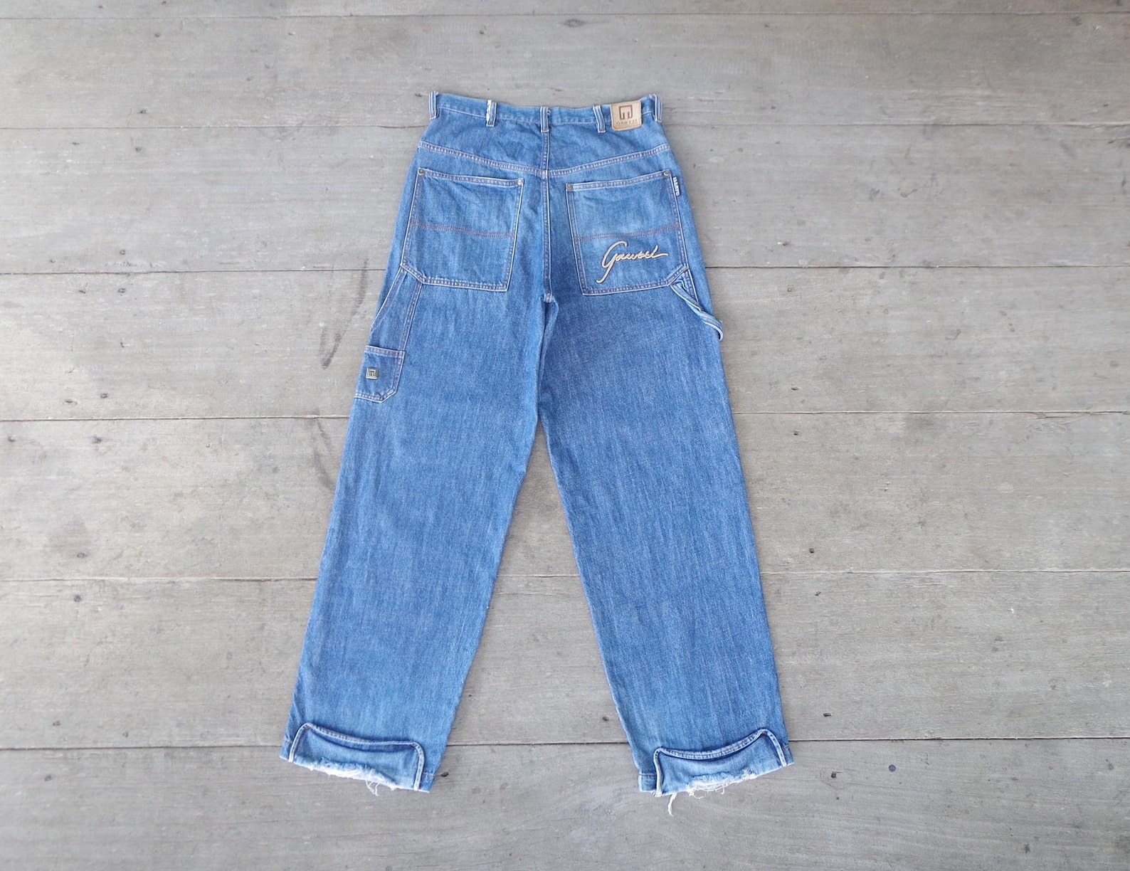 Vintage Gawtti Denim W32 L31,wide Leg, Baggy, Hip Hop,streetwear - Etsy