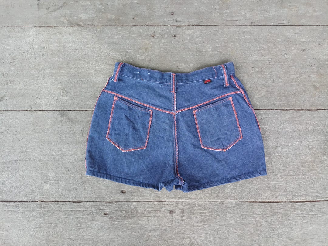 Vintage 70s Denim Shorts W28 - Talon Zip, Made in USA - Etsy