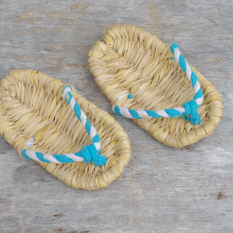 Straw Sandals - Etsy