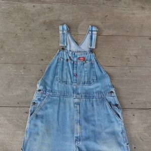 Faded, Vintage Dickies Overalls W35 -W37 L 28.5 ,overalls Denim - Etsy