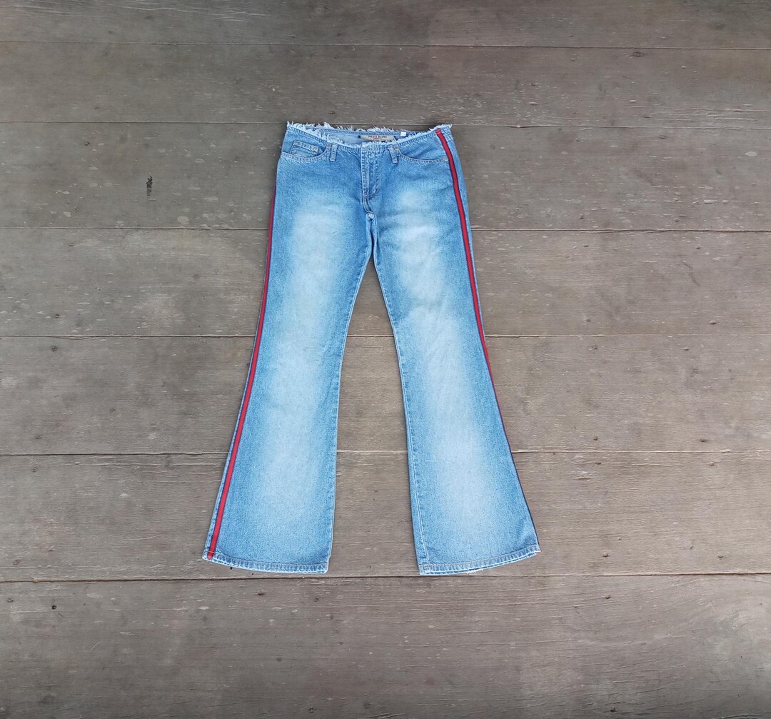 Vintage 90s Paris Blue Bell Bottom Jeans: Size 5 W27 L31.5 Low Rise - Etsy