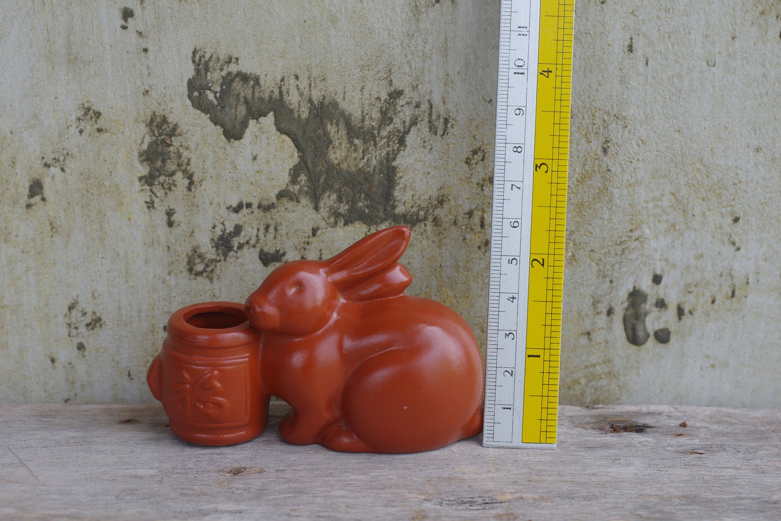 Rabbit Figurine Pottery Rabbit Statue Japanese Rabbit Ceramic Love ...