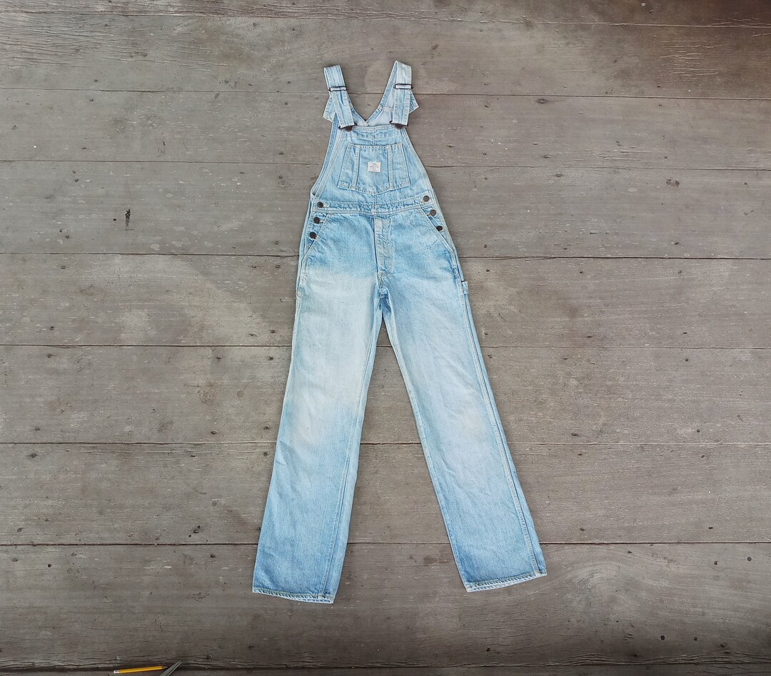 Faded, Vintage 80s Edwin Overalls Size XS-S W28 L31 ,overall Jeans,overalls Bib,hipster, Edwin ...
