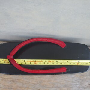 Vintage Shoes Japanese Okobo Kimono Shoes Susohiki Kimono ,red Straps ...