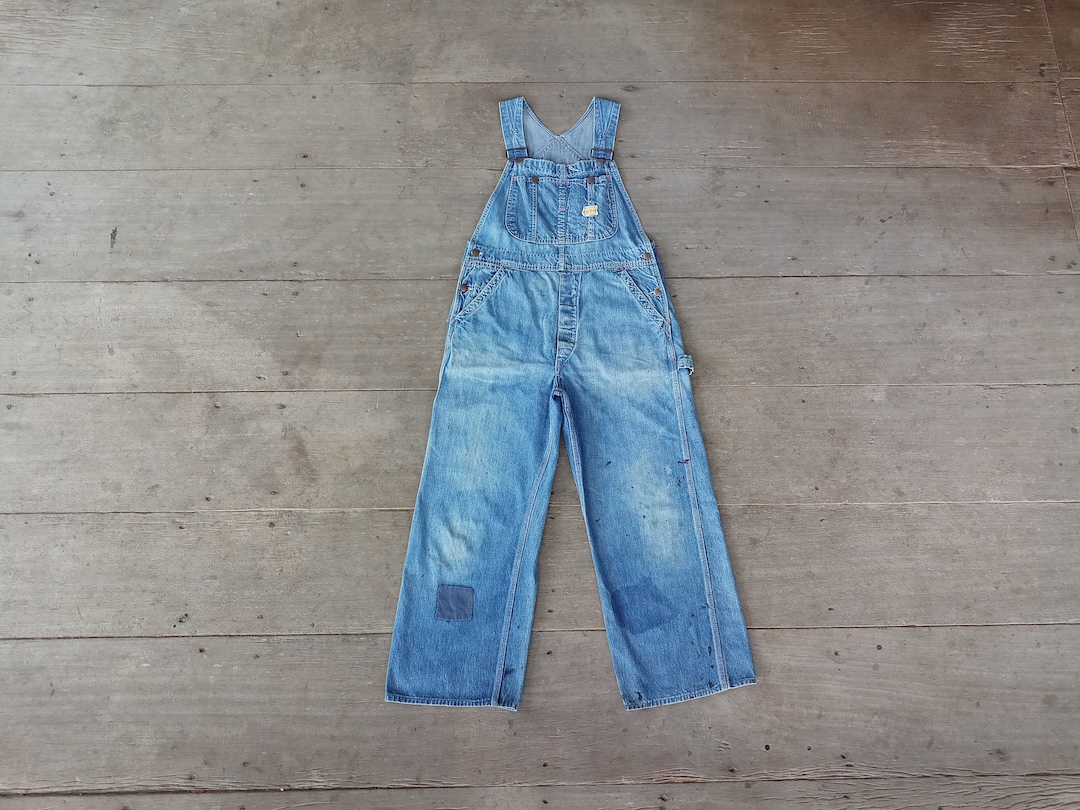Rare ,union Made Sanforized ,vintage 40s 50s Payday Overalls Size M W34 ...