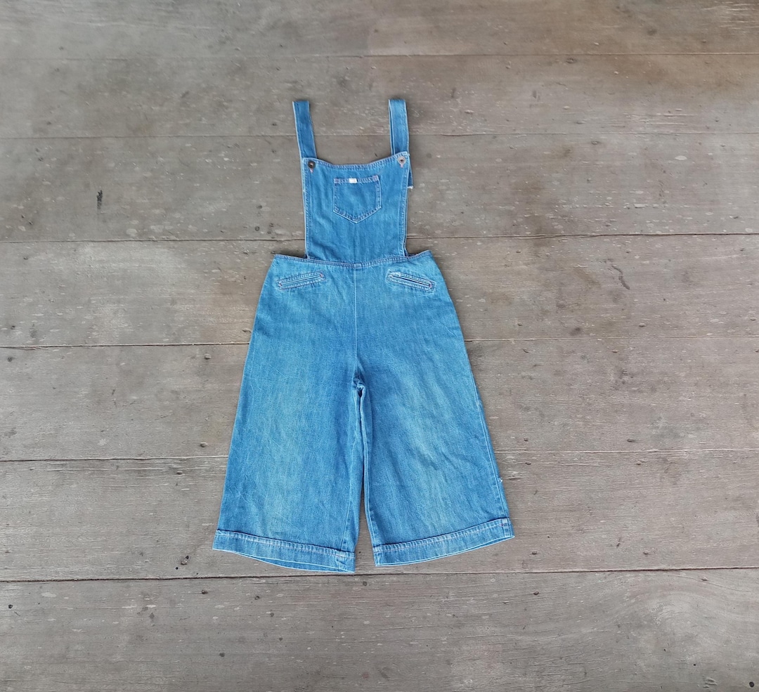 Rare ,faded ,vintage 70s Gator Denim Overalls Short Size W29 W30 ...
